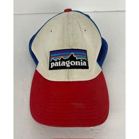 Patagonia | Accessories | Patagonia Tri Color Mesh Trucker Snapback Hat ...